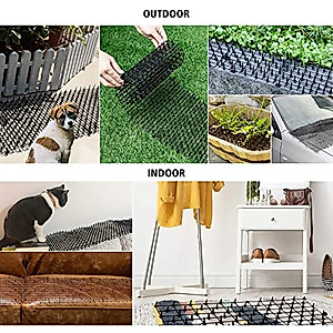 One Sight Scat Mat for Cats with Spikes, 78x11 inches, Cat Repellent Outdoor, Cat Deterrent Indoor, Dog Digging Deterrent for Garden and Fence, Cats Stopper Network
