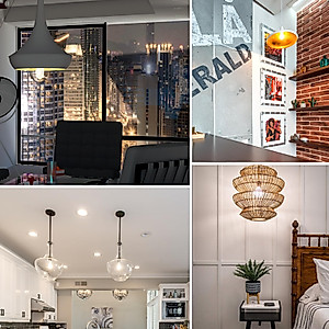 ORALUCE LED Edison Light Bulb 60 Watt Equivalent E26, Vintage Clear Light Bulbs 6W 4000K Neutral White 700 Lumen, A19 LED Filament for Ceiling Light Fixture, Non-dimmable, 6 Pack