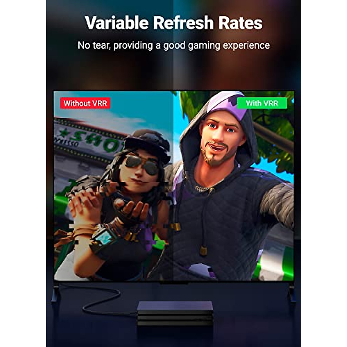 UGREEN HDMI 2.1 Cable 8K 10FT Ultra High Speed HDMI Cord Braided 48Gbps 4K@120Hz 8K@60Hz Support Dynamic HDR eARC Dolby Atmos HDCP Compatible with PS5 PS4 Xbox Roku TV HDTV Blu-ray Projector