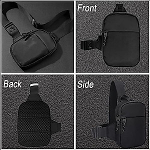 Mini Sling Bag Men Small Crossbody Bag Phone Chest Bag Women Fanny Packs Casual Personal Pocket Backpack Anti-Thief Shoulder Bag Travel Hiking