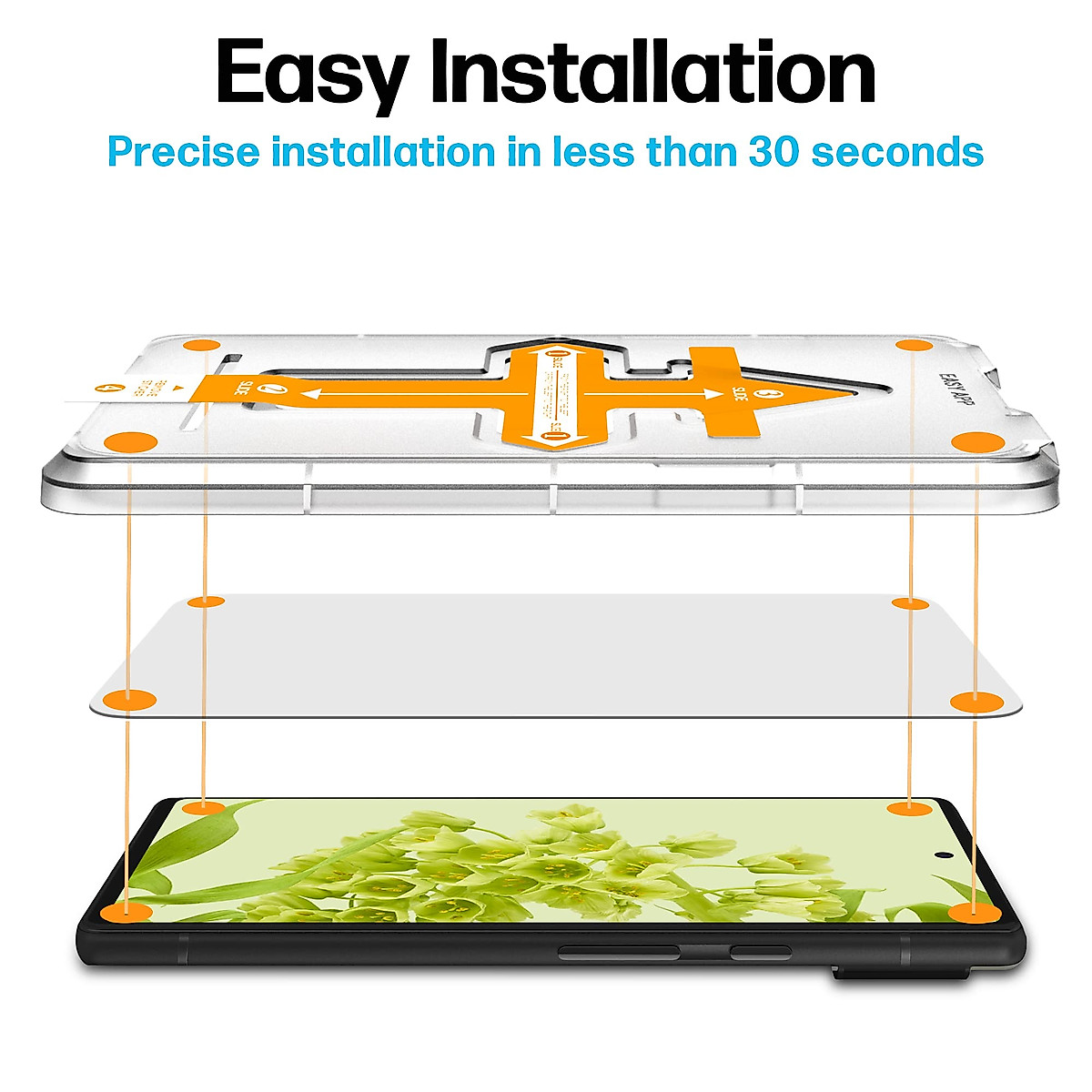 Power Theory Screen Protector for Google Pixel 6 [2 Pack] with Easy Install Kit [Premium Tempered Glass for Pixel6]