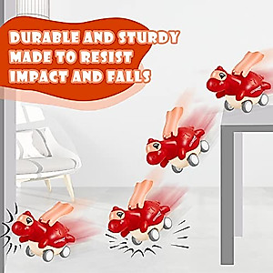 Dinosaur Toy Cars for Toddlers Boys Girls, Hoolicute 5 Pcs Dinosaur Toy Trucks, Press & Go Toys, Cloak Dino Cars Toddler Toys for 2 3 4 5 Year Old Baby Kids, Gift Toys Vehicles for Boys Girls