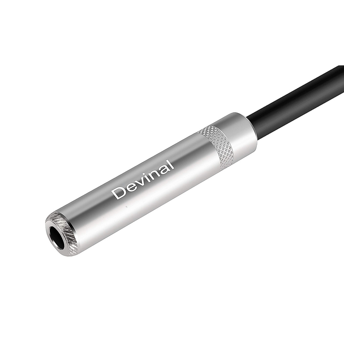 Devinal XLR Female to 1/4" Female calbe, 3 Pin XLR Female to 6.35mm Socket Audio Cord, XLR Jack to TS/TRS Quarter inch Adapter Connector Converter Metal Construction 1 feet (30 cm)