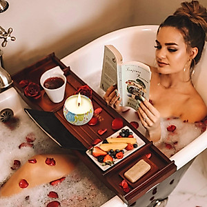 Scented Candles Gift Set, 4 Pack Birthday Gifts for Women 4.4oz Soy Wax Candles for Home Scented, Lavender Candle Set, 8% Essential Oil Aromatherapy Candle Gift for Stress Relief