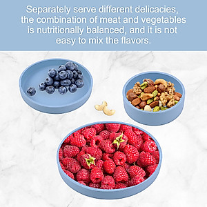 Silicone Microwave Egg Cooker, 3Pcs Different Sizes Microwave Egg Poacher, Reusable Nonstick Air Fryer Egg Maker Mold for Breakfast Sandwiches, Silicone Egg Poaching Cups, Microwave Accessories (Blue)