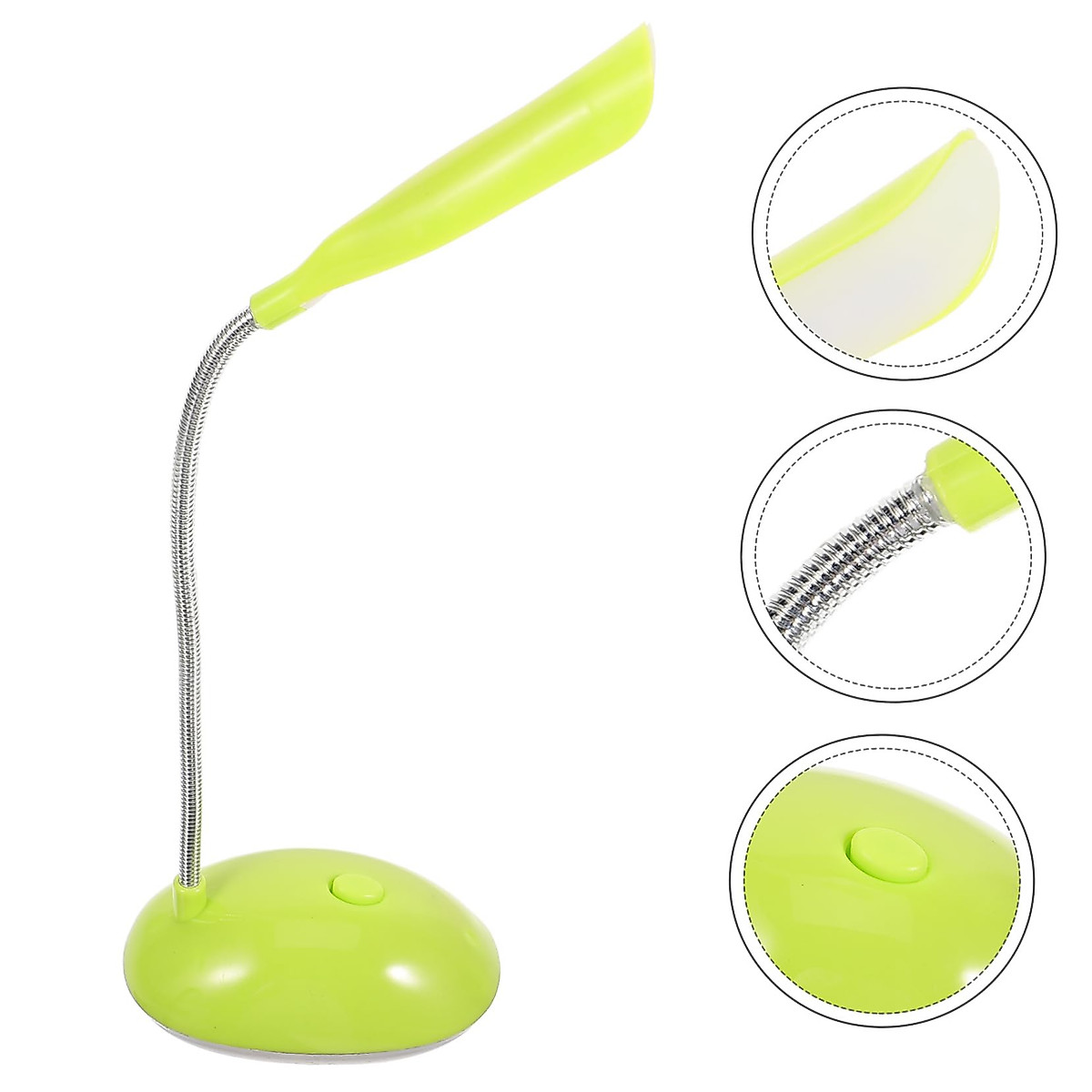 HEALEEP Led Night Lamp for Bedroom Battery Operated Folding Desk Light Portable for Study and Reading