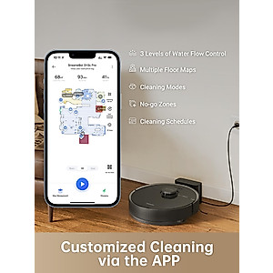 Dreametech D10s Pro Robot Vacuum and Mop Combo, Powerful 5000Pa Suction, AI-Powered Obstacle Recognition, 280mins Runtime, Robot Vacuum Cleaner Compatible with Alexa, Perfect for Pet Hair, Carpets