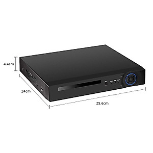 Xenocam 8CH PoE NVR 5MP H.265 Security Network Video Recorder Supports Up 8 X 5MP /4MP /3MP 1080P IP Cameras, Motion Detection Email Alerts USB Backup VGA and HDMI Output, NO HDD