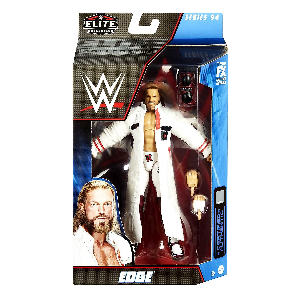 Mattel WWE Edge Elite Collection Action Figure, 6-inch Posable Collectible Gift for WWE Fans Ages 8 Years Old & Up