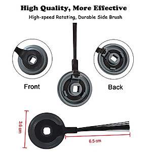 Side Brush for Shark ION Robot Vacuum AV751 AV752 AV753 RV850 RV850BRN RV850WV S87 RV700_N RV720_N RV750_N Robot Vacuum Cleaner Accessory -6 Pack