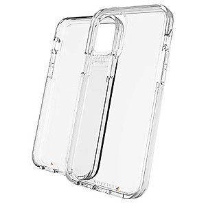 ZAGG Gear4 Crystal Palace Clear Case with Advanced Impact Protection [ Approved by D3O ], Slim, Tough Design for iPhone 12 Pro, iPhone 12 – Clear