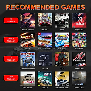 DOYO Gaming Racing Wheel, Steering Wheel for PC, 270 Degree Driving Force Sim Game Steering Wheel with Responsive Gear and Pedals for PC/PS3/PS4/XBOX ONE/XBOX 360/Nintendo Switch/Android