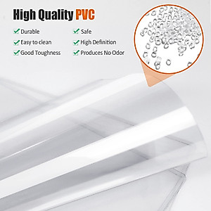 Menu Covers 8.5 x 11, 36 Pack, 2 View Restaurant Menu Covers, All Clear Vinyl Menu Sleeves, Menu Holder, Top-Loading