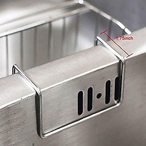 Kitchen Storage Holder Stainless Steel Sink Caddy Storage Hanging Basket Faucet Shelf Sponge Drain Rack