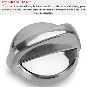 only fire WB03T10325 Burner Control Knobs for General Electric GE Range Stove Knobs Replace 2691864 PS3510510, 5 Pack