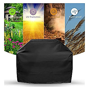 Grill Cover 600D Barbecue Cover 67 Inch Waterproof BBQ Grill Cover,Outdoor Heavy Duty Weather,UV and Fade Resistant Grill Covers for 50 55 58 60 65 Inch Charbroil and Gas Grill (67" Lx24 Wx46 H)