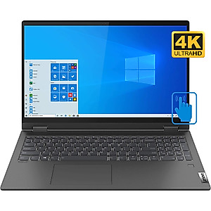 Lenovo Ideapad Flex 5 15.6" 500nits 4K UHD Touchscreen 2-in-1 Business Laptop, i7-1065G7, NVIDIA MX330, Win 10 Pro, Fingerprint, Type-C, Wi-Fi 6, WOOV 32GB MSD Card (16GB RAM | 512GB PCIe SSD)