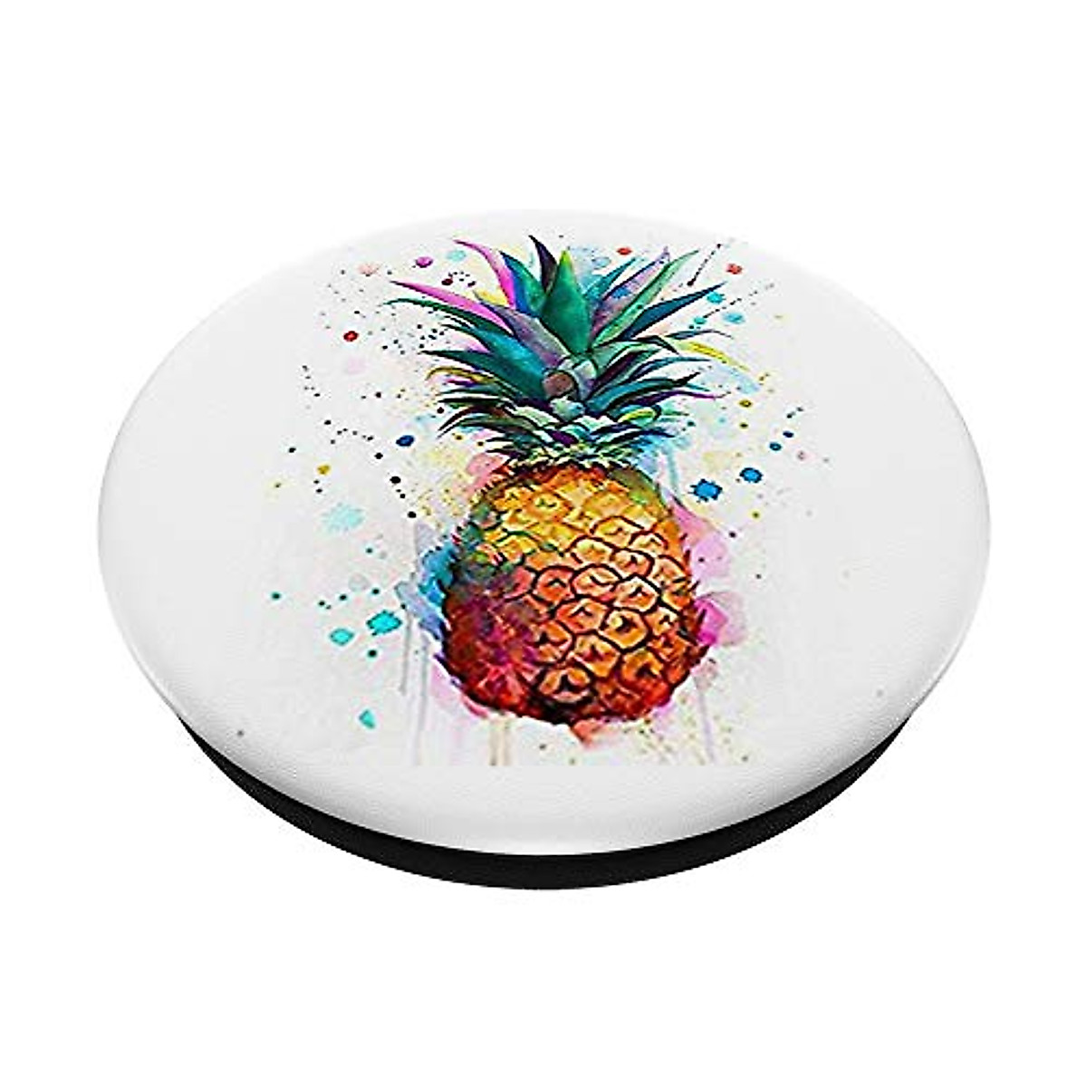 Cool Pineapple Design Watercolor Pineapple PopSockets Swappable PopGrip