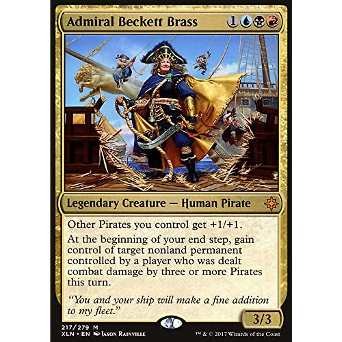Magic: The Gathering Singles Admiral Beckett Brass (217) Ixalan XLN, Multi-colored, XLN217
