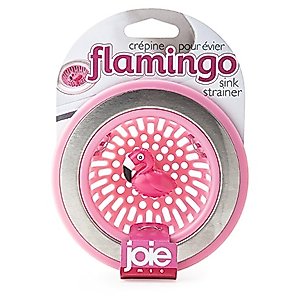 MSC International 19900 Joie Flamingo Kitchen Sink Strainer Basket, Pink