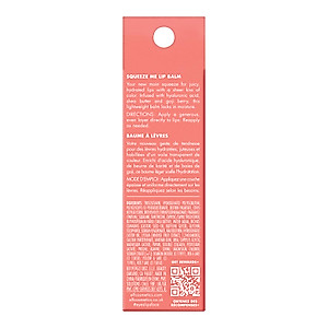 e.l.f. Squeeze Me Lip Balm, Moisturizing Lip Balm For A Sheer Tint Of Color, Infused With Hyaluronic Acid, Vegan & Cruelty-free, Strawberry