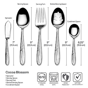 Mikasa Virtuoso 65 Piece Stainless Steel Flatware Set, Service For 12
