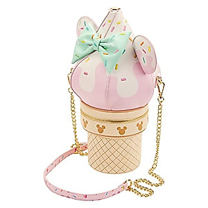 Loungefly Stitch Shoppe Disney Minnie Soft Serve Ice Cream Crossbody Bag