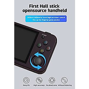 RG353M Handheld Game Console , Aluminum Alloy CNC Process Dual OS Android 11 + Linux System Support 5G WiFi 4.2 Bluetooth Built-in 64G SD Card 4452 Games U.S. Seller! (Anbernic RG353M Purple)