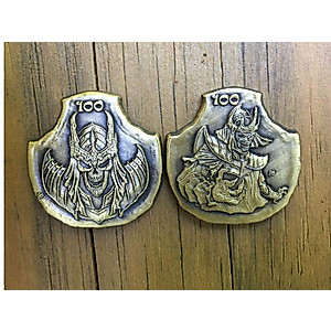 D&D Monster Adventure Coins (Set of 10 Metal Plated Novelty) RPG LARP