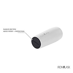 IRON °FLASK Nomad Tumbler - 2 Lids (Straw/Flip), Vacuum Insulated Stainless Steel Bottle, Double Walled, Drinking Cup Thermo Coffee Travel Mug, Water Metal Canteen (Pearl), 28 Ounces