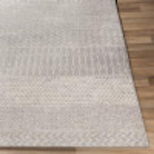 Livabliss Hana Modern Moroccan Area Rug,4'3" x 5'11",Medium Grey