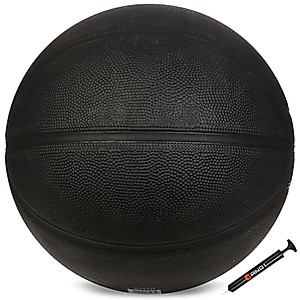 AND1 Xcelerate Rubber Basketball: Official Regulation Size 7 (29.5 inches) - Deep Channel Construction Streetball, Made for Indoor Outdoor Basketball Games