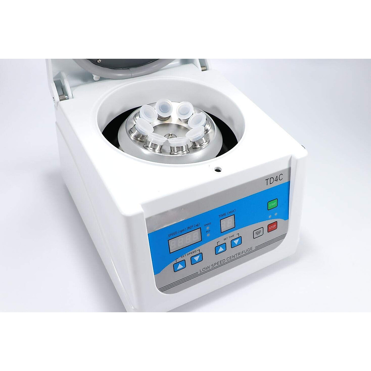 PRP Centrifuge - DEJUN 4000rpm Lab Benchtop Centrifuges with Aluminum Alloy Rotor 8 x 10/15ml and Digital Display Laboratory Low Speed Desktop Centrifugal Machine