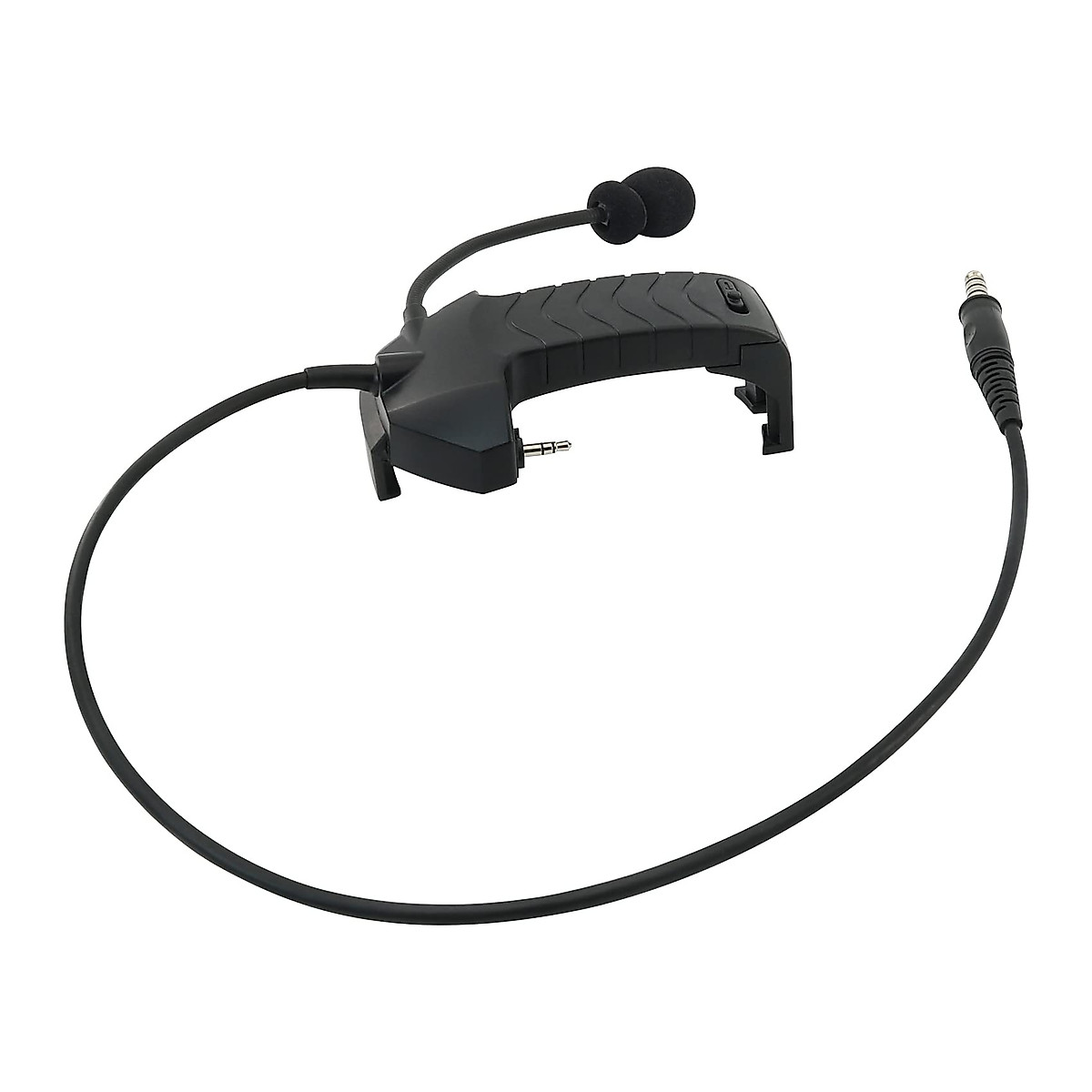 TSVISIONCORE Microphone & PTT for Walker's Razor Noise Cancelling Headphones Airsoft（Black）