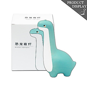 DUFFOBAN, Dinosaur Light Cute LED Night for Kids, Nursery Night Lights,Portable Bedroom Cute Bedside lamp for Girls Boys Gifts Decor Lamps .Rechargeable Baby Mood Light Dinosaur Lamp.（Blue）
