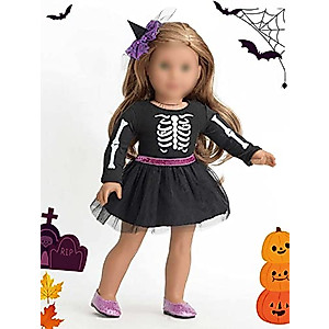sweet dolly Doll Clothes Set, Doll Shoes &Accesories Included, 18 Inches Doll Halloween Costume Party Dress for American 18 inch Doll