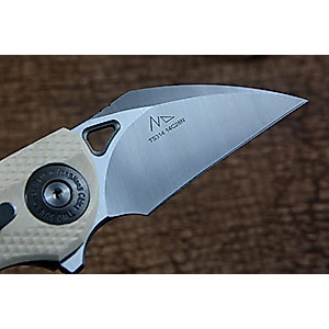 TWOSUN Pocket Knife Utility Folder 14C28N Satin Blade Resin Handle TS314