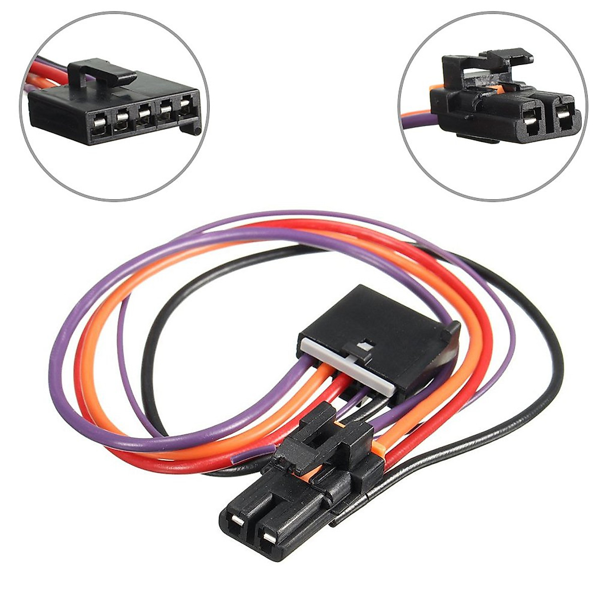 15-81773 HVAC Fan Blower Motor Resistor Kit with Harness Compatible with Chevy Silverado Tahoe Suburban Avalanche Trailblazer GMC Sierra Envoy Yukon XL Replaces 89018778, 89019351, 19260762, RU-631