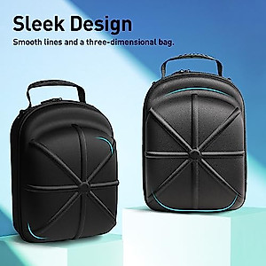 AUKURA Hat case for baseball caps, Hard hat organizer, Hat holder for Traveling & Home Storage, with handle and shoulder strap, smash-proof, dust-proof hat protector