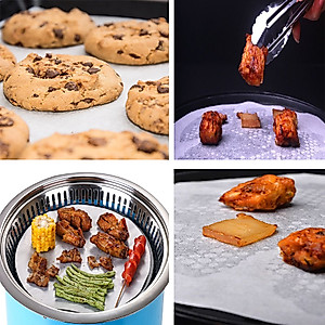 (Set of 100) Parchment Paper Baking Circles Paper,LQQDD 10 Inch Diameter Non-Stick Round Parchment Paper Sheets for Baking Cakes, Cooking, Dutch Oven, Air Fryer, Cheesecakes, Tortilla Press