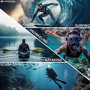 LayaTone Wetsuit Top Women 3mm Neoprene Wetsuit Jacket, Optional Neoprene/Lycra Sleeves Wetsuit Tops for Swimming Diving Surfing Canoeing