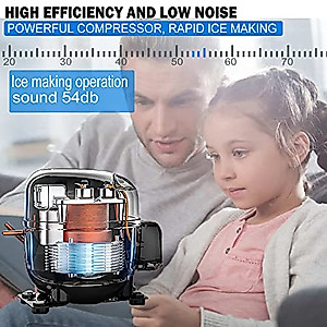 Topdeep Commercial Ice Maker, Under Counter ice Machine 90LBS/24H, Stainless Steel Freestanding Ice Maker Machine 33LBS Storage Capacity Automatic Operation- Ideal for Restaurants, Bars Ice Making