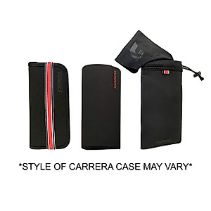 Carrera CA1014/S 0003/2K 64M Matte Black/Grey Plastic Square Sunglasses For Men+ BUNDLE with Designer iWear Eyewear Kit