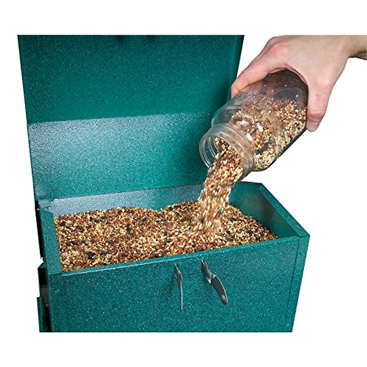 Heritage Farms Woodlink Absolute Squirrel Resistant Bird Feeder, Model 23803, beige