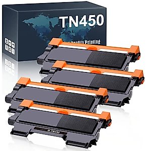 JOJOME Compatible Toner Cartridge Replacement for Brother TN450 TN-450 TN420 for HL-2270DW HL-2280DW HL-2230 HL-2240 MFC-7360N MFC-7860DW DCP-7065DN Intellifax 2840 (Black, High Yield, 4-Pack)