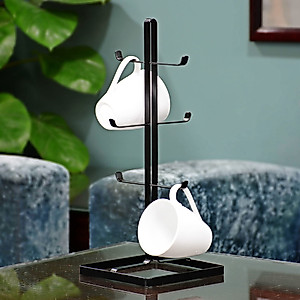 Neat-O Metal Mug Tree Holder Organizer Rack Stand