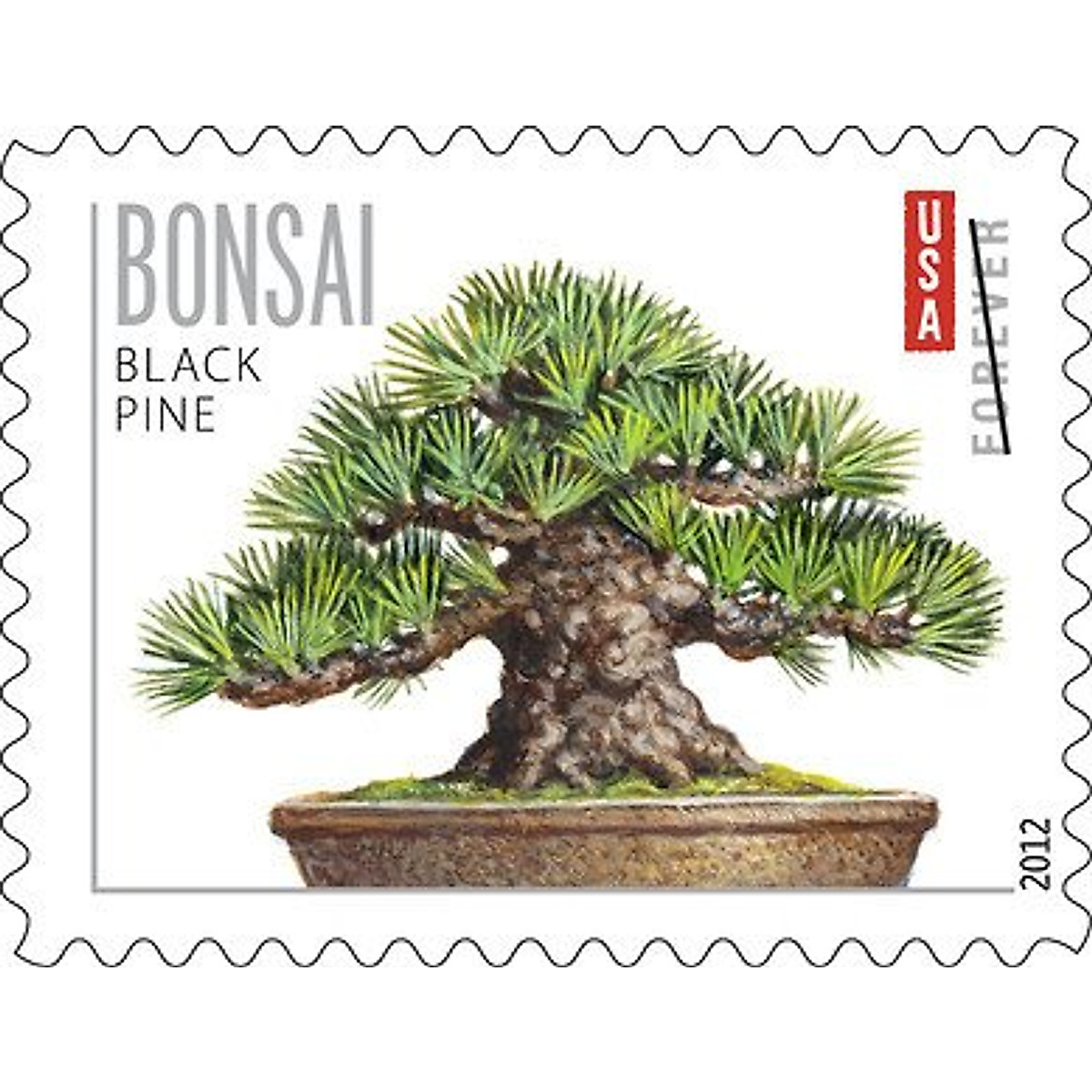 Bonsai Tree Booklet Pane of 20 x Forever Stamps Scott 4618-22