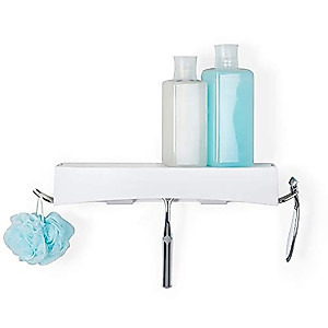 Better Living Products Clever Shower Shelf, White/Chrome