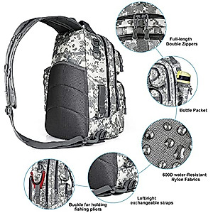 PLUSINNO Fishing Rod and Reel Combos and Fishing Tackle Backpack Storage Bag,Carbon Fiber Telescopic Fishing Rod with Reel Combo,Fishing Gear Bag,Water-Resistant Fishing Backpack with Rod Holder