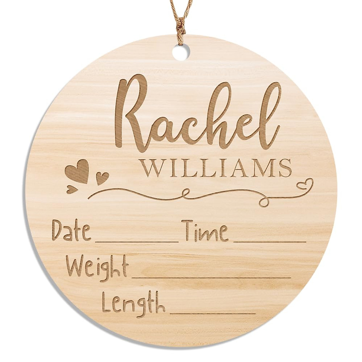 Party to Be Personalized Birth Announcement Sign for Hospital, Laser Engraved Wooden Baby Name Announcement Sign, Newborn Announcement Sign